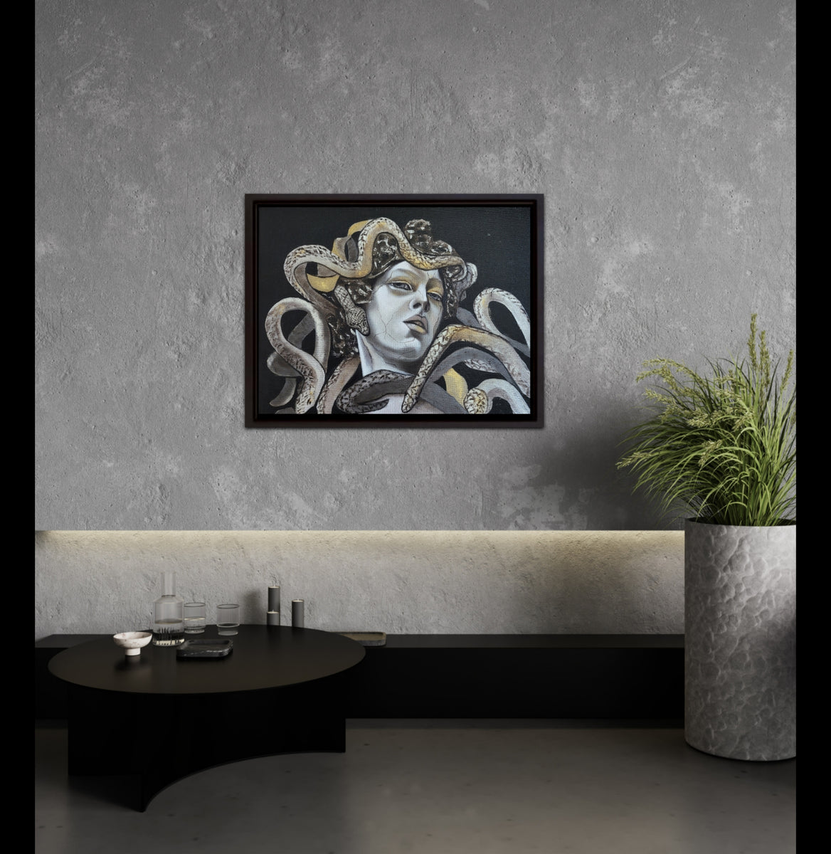 Mesmerizing Medusa- Abstract Realism – Nersel Fine Art